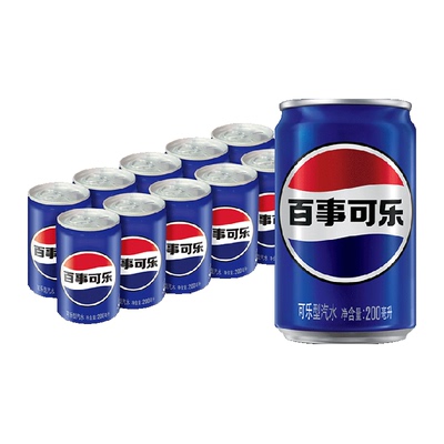 百事可乐迷你罐劲爽200ml*10罐