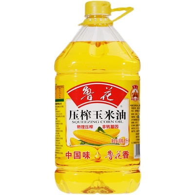 鲁花物理一级压榨玉米油桶装