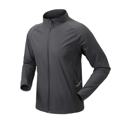 运动风衣男秋季速干跑步立领外套