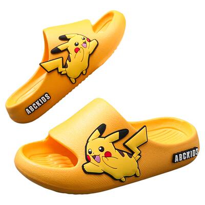 Abckids儿童新款皮卡丘凉拖鞋