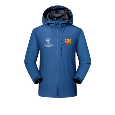 巴萨足球罗那冲锋衣服队粉丝周边