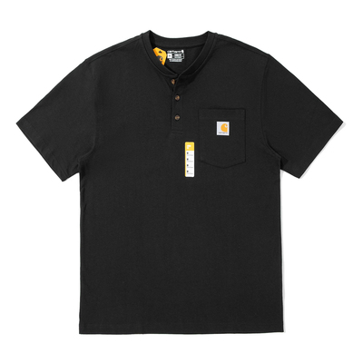 正品Carhartt K84 Henley卡哈特亨利口袋短袖T恤重磅工装男女同款