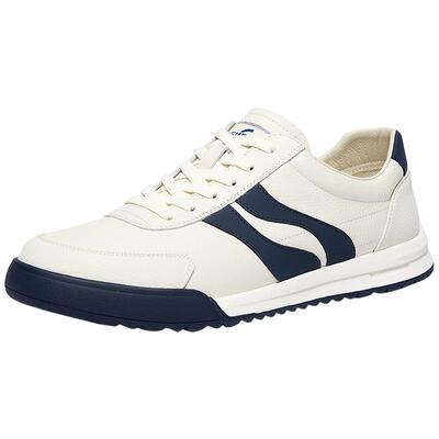 森达头层牛皮休闲板鞋小白鞋男鞋