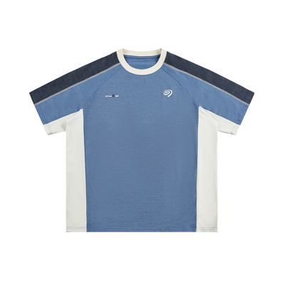 ARTANNIE 速干7A抗菌凉感撞色短袖男夏季新款户外宽松圆领运动t恤