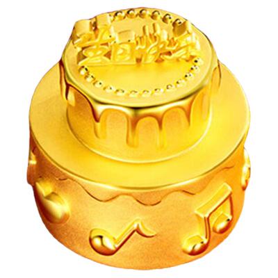 黄金生日蛋糕纯金小摆件生日礼物