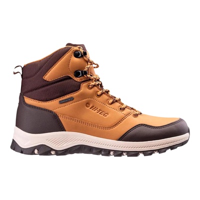 代购HITEC男士徒步鞋防水防滑保暖登山靴中筒系带户外靴