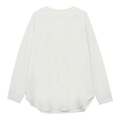 木岸muan毛巾长袖T春秋高级百搭定制320克长袖上衣女CQ-MJ-F8625