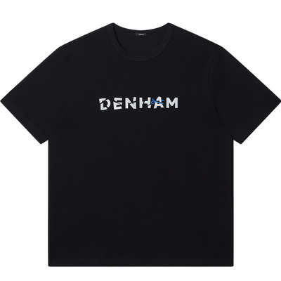 DENHAM男士经典刺绣logo短袖T恤