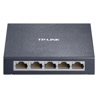 普联TP-LINK TL-SF1005D 5口百兆交换机 4口网线分线器 分流器 网络 安防监控 金属机身扩展口 即插即用