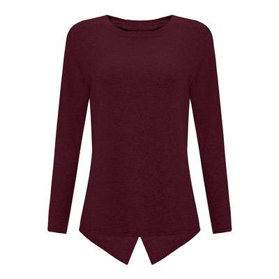 PB前后两穿韩系慵懒风扭结上衣