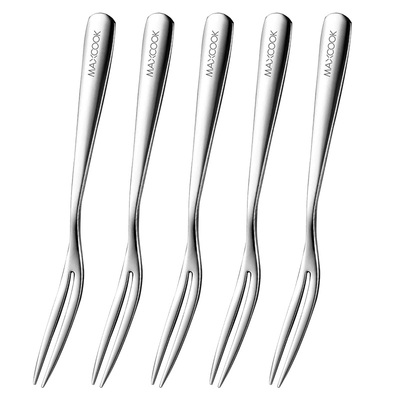 美厨304不锈钢5支套装蛋糕叉