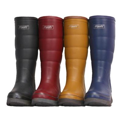 雨鞋女士高筒加绒保暖时尚潮流