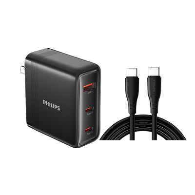 飞利浦100W氮化镓充电器多口快充