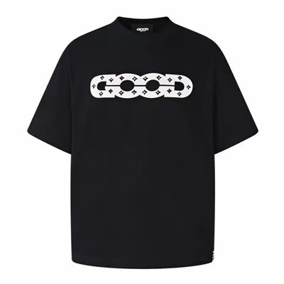 朱志鑫老白同款GOOD烫钻短袖T恤男女宽松美式情侣国潮牌重磅纯棉