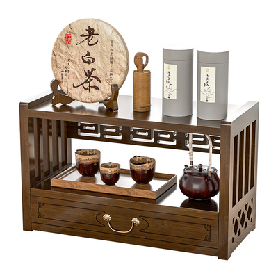 小型博古架茶桌茶叶收纳架摆放架