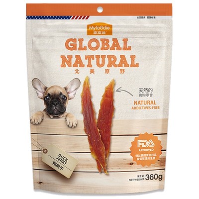 麦富迪鸭肉干360g火腿肠狗零食