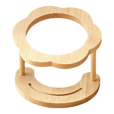 陶瓷猫碗高脚木架保护颈椎