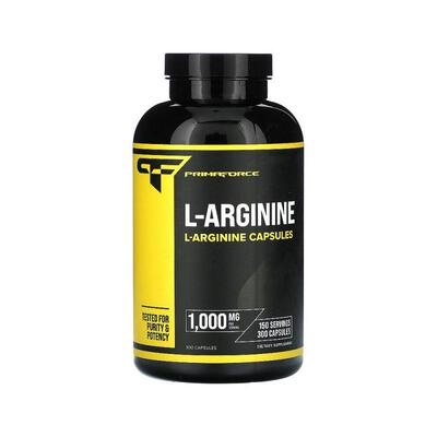 香港直邮Primaforce,L-精氨酸，1,000 毫克，300 粒胶囊（每粒胶
