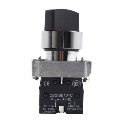 银点XB2BD21C自锁二档旋钮开关二位选择金属按钮ZB2BE101C