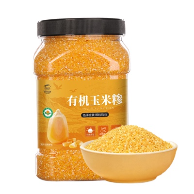 春田悦色有机玉米糁玉米碴子粒煮饭粥新鲜东北糯玉米碎官方旗舰店