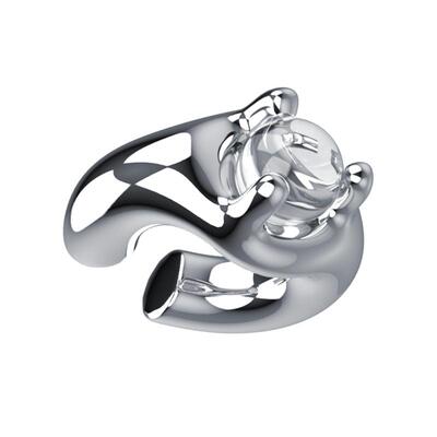 INIZIO白水晶小众个性耳骨夹