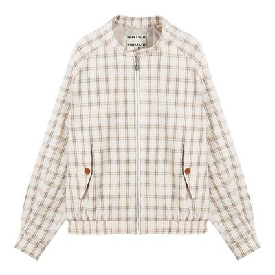 UNICAHOMME泡泡纱哈灵顿夹克