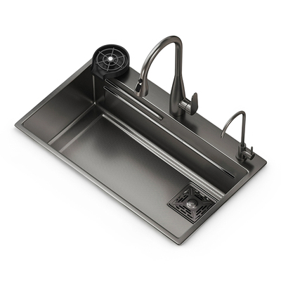 SUS304不锈钢水槽大单槽蜂窝压纹