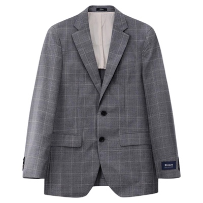 ZIOZIA春款时尚商务男士青年修身舒适长袖正装西服ZSB01105C