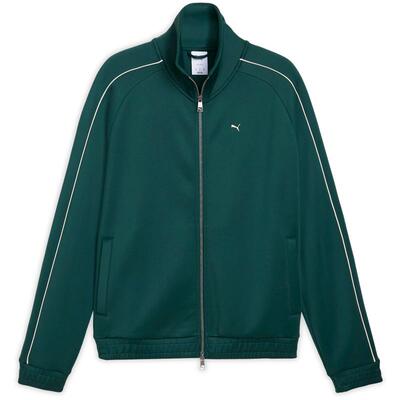 复古绿双拉链T7运动外套PUMA彪马