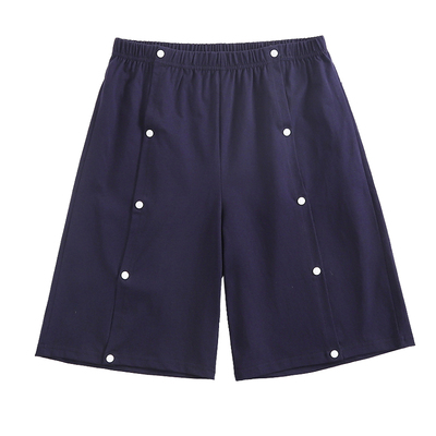 纯棉易穿脱开档护理短裤加大码