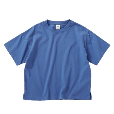 日本 devirock 2026夏儿童透气速干冰凉感防晒宽落肩款松短袖T恤