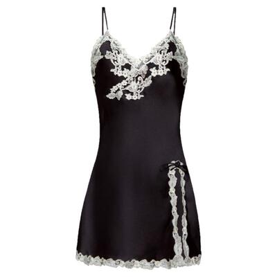 丝绸吊带睡裙LP蕾丝薄性感夏季