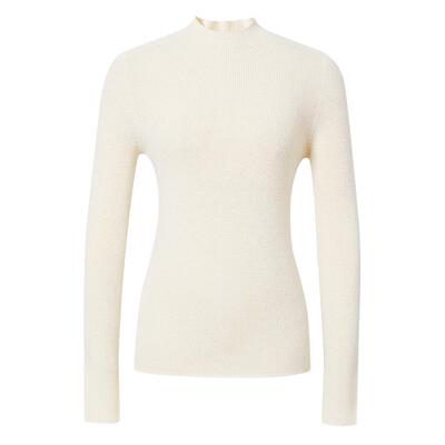 红袖outlets秋季2024新款女装无缝一体半高领套头针织衫hopeshow