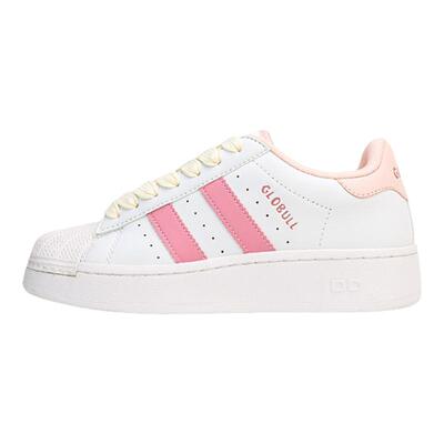 GLO BULL贝壳鞋粉白色女款厚底板鞋小白鞋配裙子百搭小众休闲鞋子