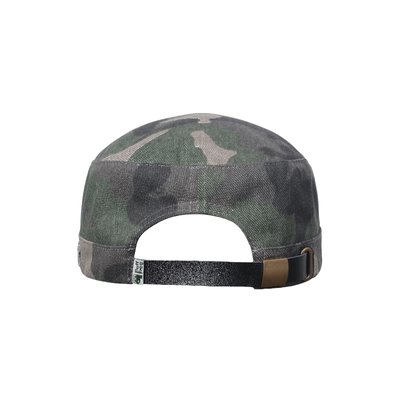 PuffFrog迷彩弯檐水洗平顶帽