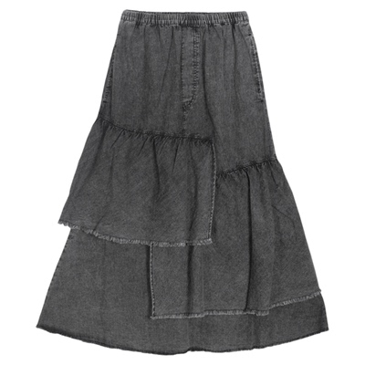 niko and ...裙子女2026春季新款设计感棉质荷叶边牛仔半裙576396