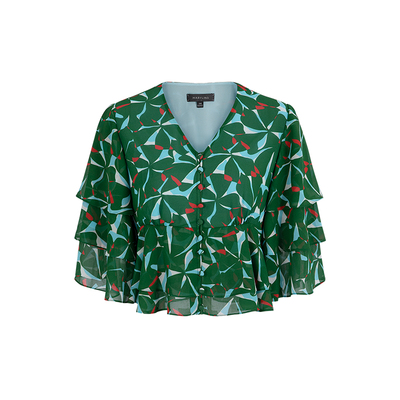 MARYLINGV领印花短款上衣