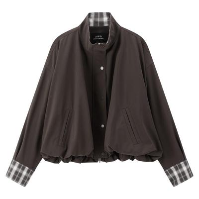 太平鸟通勤夹克廓型短外套