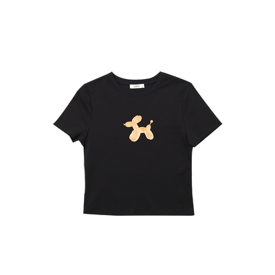 气球狗190e短款正肩纯棉设计感