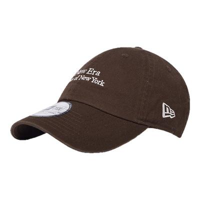 NewEra纽亦华字母刺绣弯檐帽子