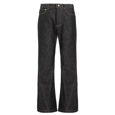 RBM13oz弯刀微喇刺绣皮牌牛仔裤