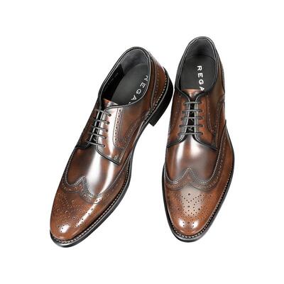 REGAL丽格男士皮鞋德比防滑雕花