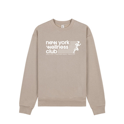 [甄选85折]Sporty&Rich Sports系列男女同款圆领字母印花卫衣上衣