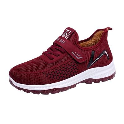 老人棉鞋女冬季加厚中老年健步鞋