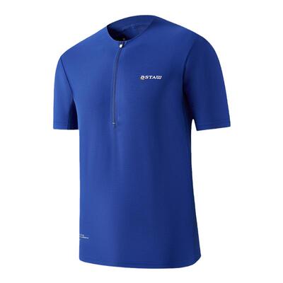 STAW trail半拉链越野跑步短袖upf100+防晒coolmax速干抗菌运动T