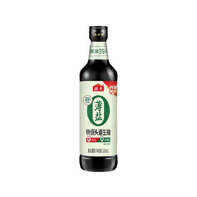 海天0添加薄盐特级头道酱油