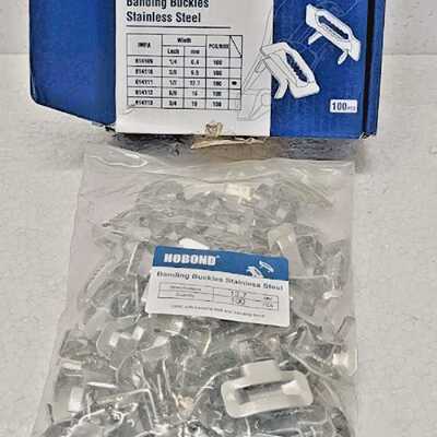 HOBOND BANDING BUCKLES STAINLESS STEEL 1/2 INCH 12.7 MM IMPA