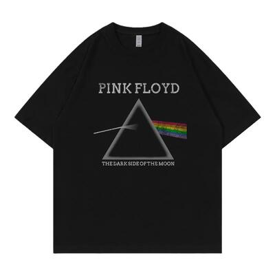 PinkFloyd落肩宽松摇滚短袖T恤