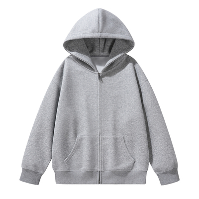 VISVIM BESSEL春秋重磅纯色宽松廓形拉链开衫潮连帽卫衣男士帽衫