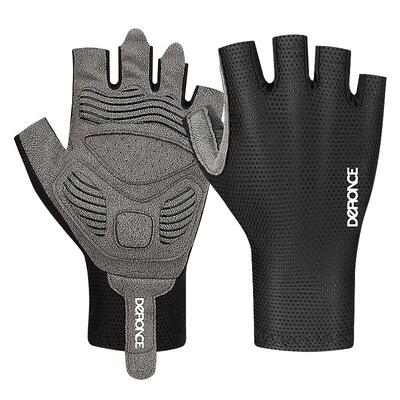 DEROACE自行车半指手套高弹透气
